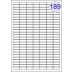 189 Up Labels Sheets (Round Corners) (25.4mm x 10mm) for Avery Labels